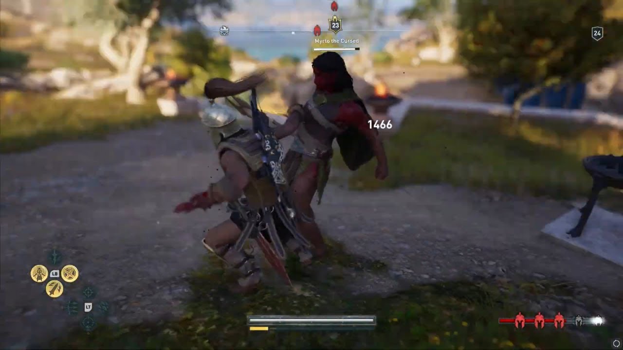 Myrto the Cursed Mercenary Vs Alexios Brutal Fight - Assassins Creed ...