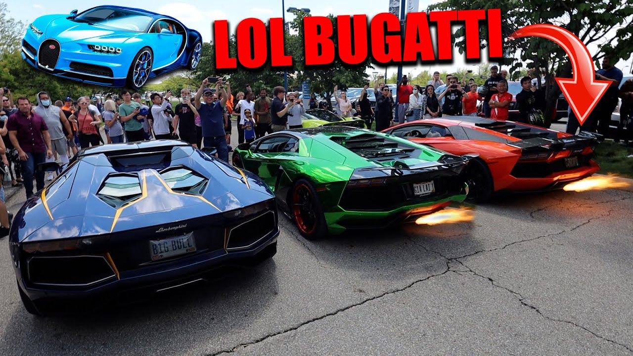 How To EMBARRASS Hypercar Owners...REV 5 LAMBORGHINIS!!! *Triple F ...