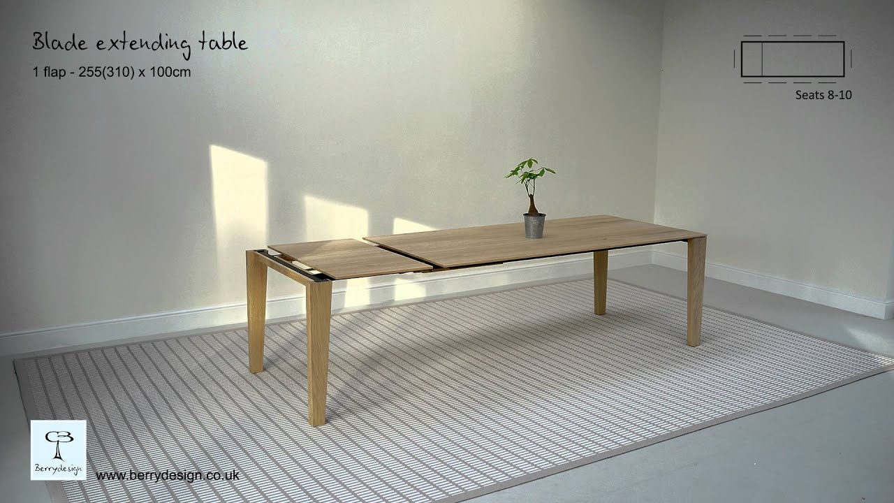 Blade extending table - YouTube