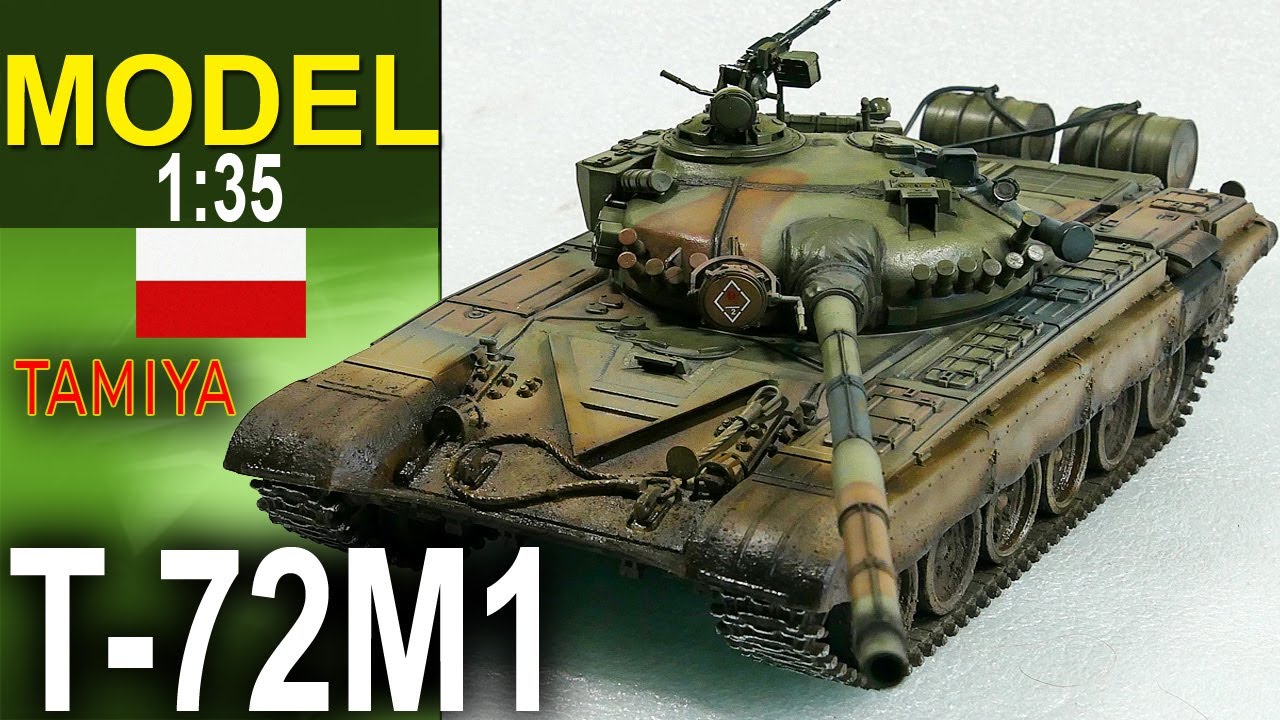 T-72M1 Wojska Polskiego 9 BKP Braniewo Tamiya 1:35 - YouTube