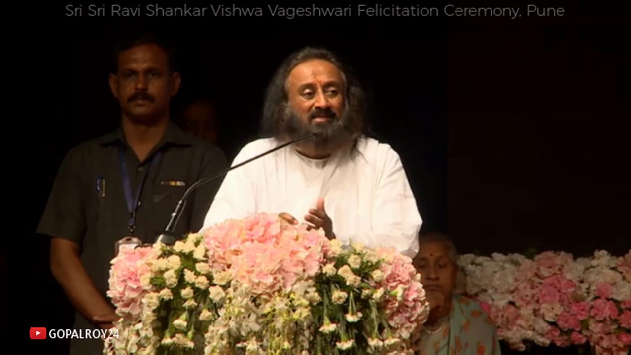 Sri Sri Ravi Shankar - Vishwa Vageshwari Felicitation Ceremony, Pune ...