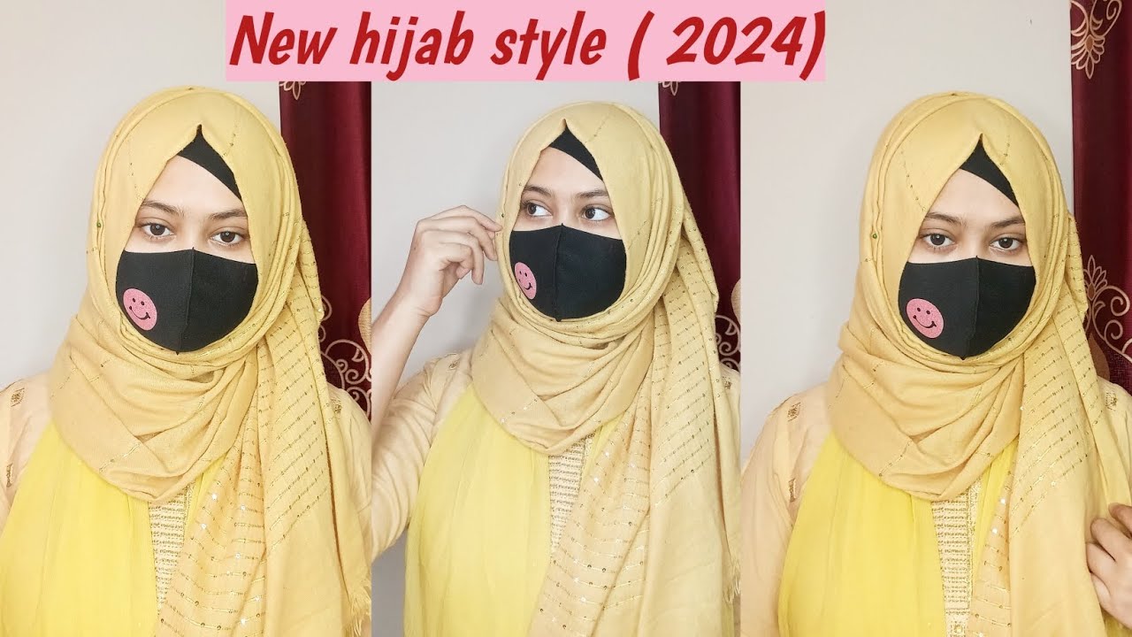 New stylish hijab style (2024) || Misty's world || new hijab tutorial - YouTube