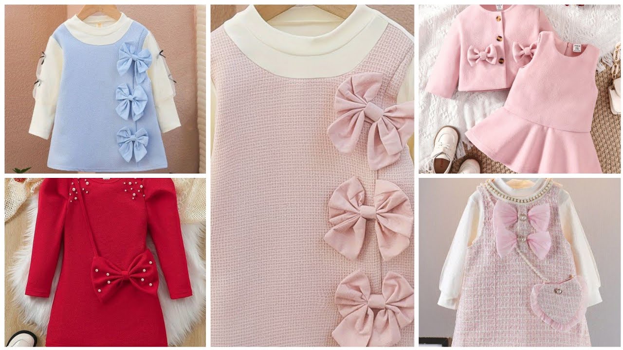 Winter frock designs for kids - YouTube