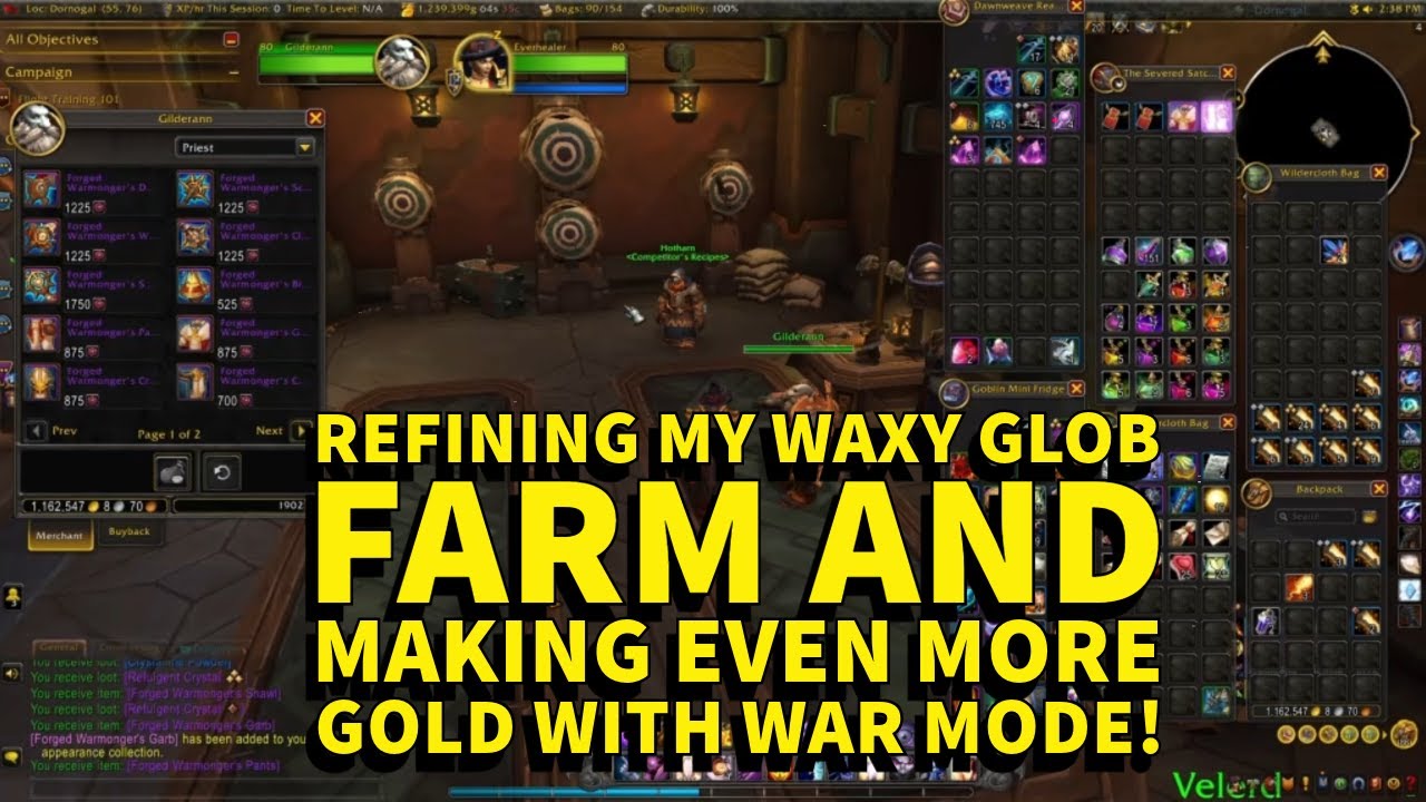 Is the Waxy Glob Farm Still Worthwhile? Creative Gold Making in Warmode ...