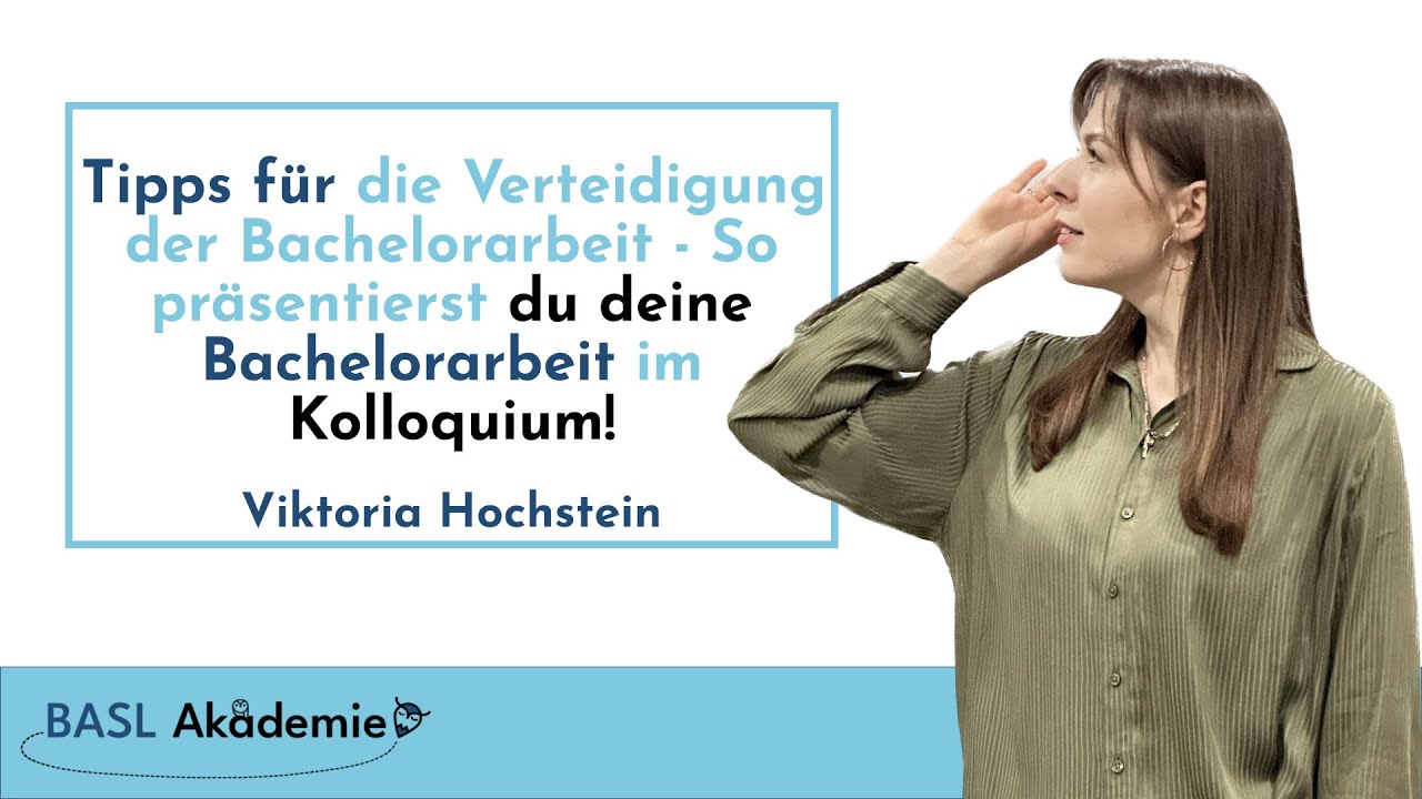 Tipps für die Verteidigung der Bachelorarbeit-So präsentierst du deine Bachelorarbeit im ...