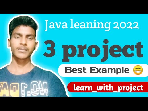 Java Leaning 2022 | Best Java Projects for Beginners | learn with ...