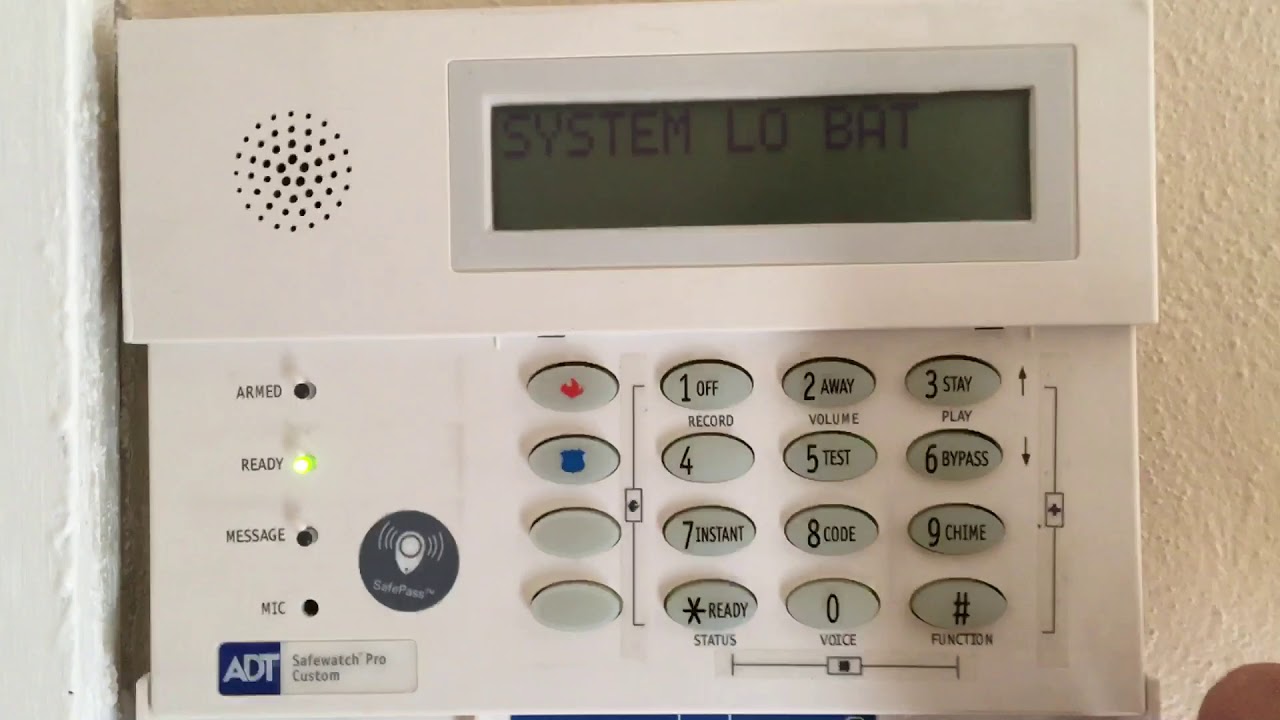 ADT 6160V voice - YouTube