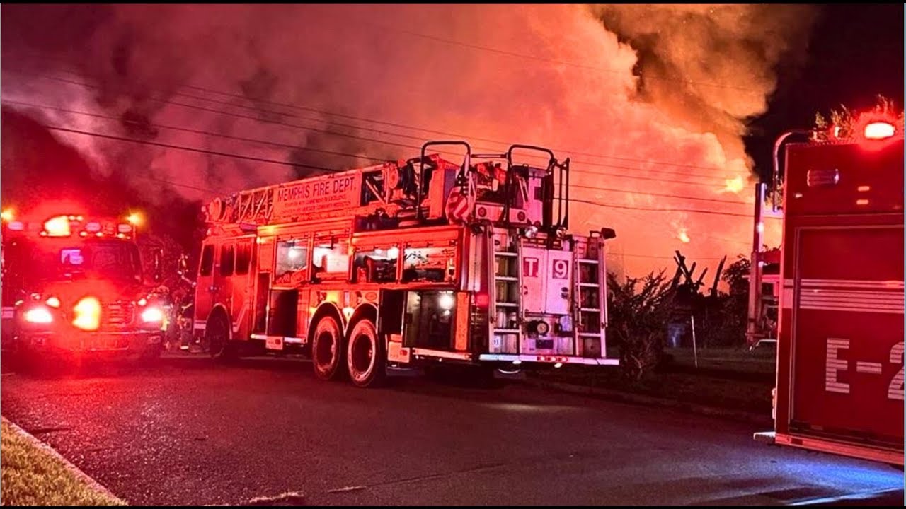 Firefighter killed, 3 others injured in South Memphis fire - YouTube
