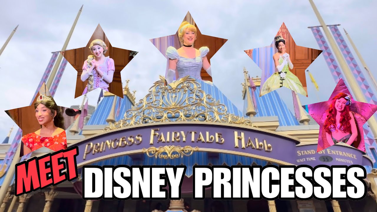 MEET DISNEY PRINCESSES AT DISNEY WORLD ORLANDO FLORIDA WITH ZIAH - YouTube