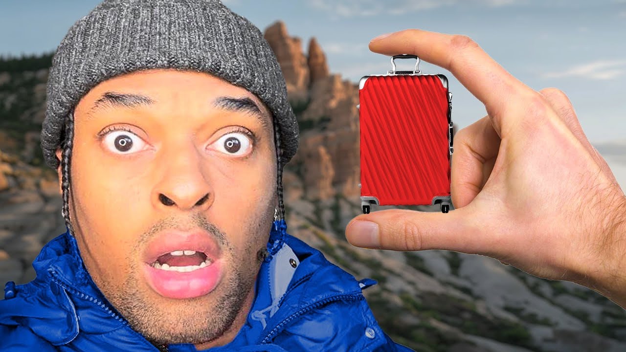 Surviving Using The Worlds's Smallest Suitcase in the Mountains - YouTube