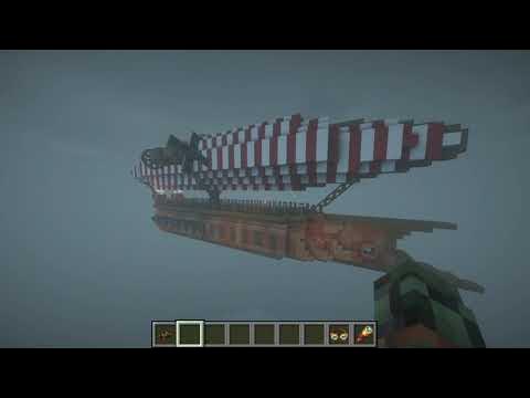 Minecraft Create : Aeronautics, Trireme Airship - YouTube