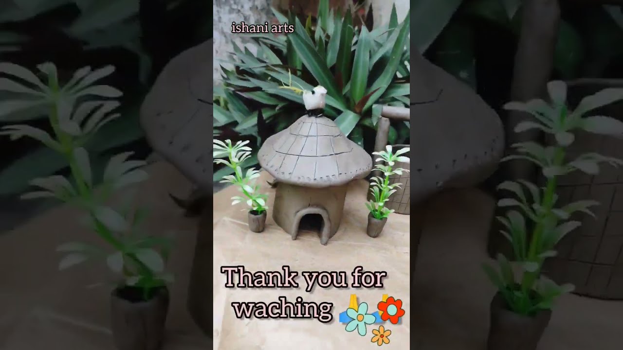 DIY How To Make Mini Hut With Natural Clay || Mitti House Making Easy ...