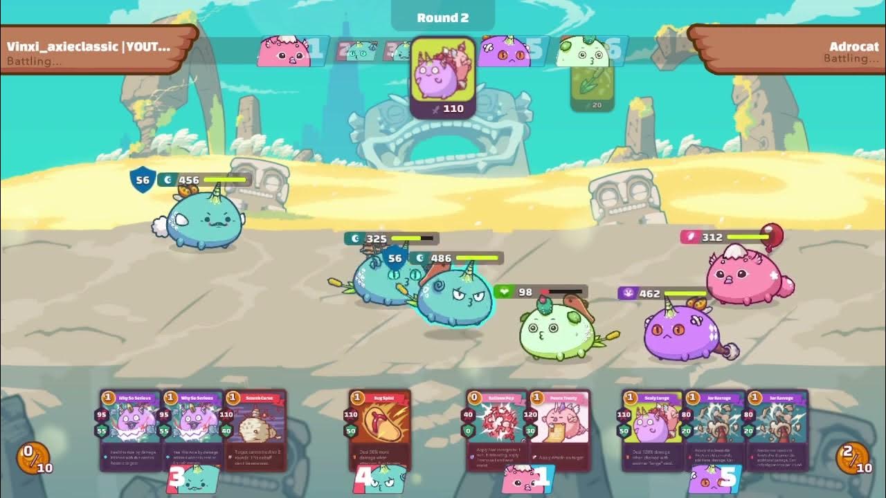 Axie classic V2 i'm into top 100 Triple Lunge team - YouTube