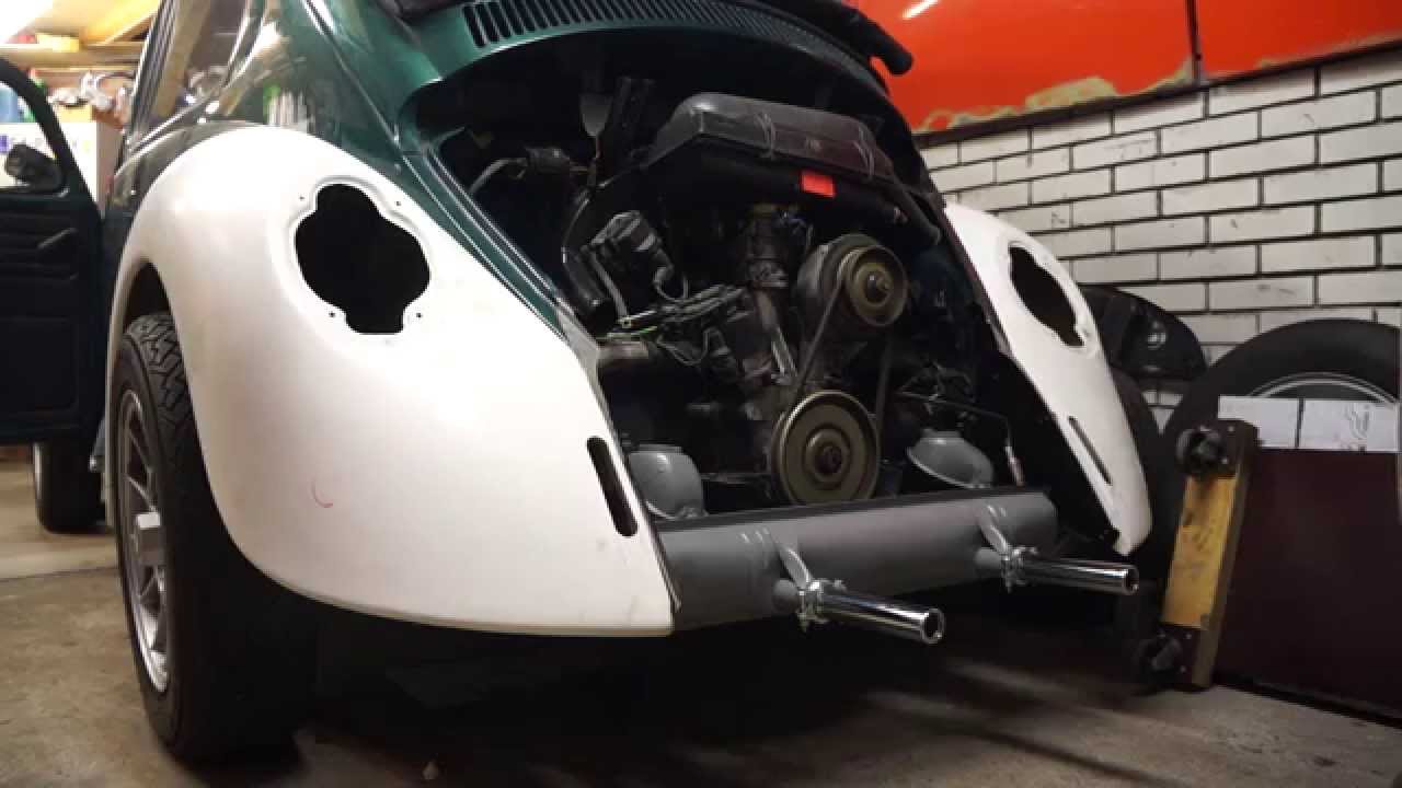 VW beetle 1600i engine first start after a one and a half year - YouTube