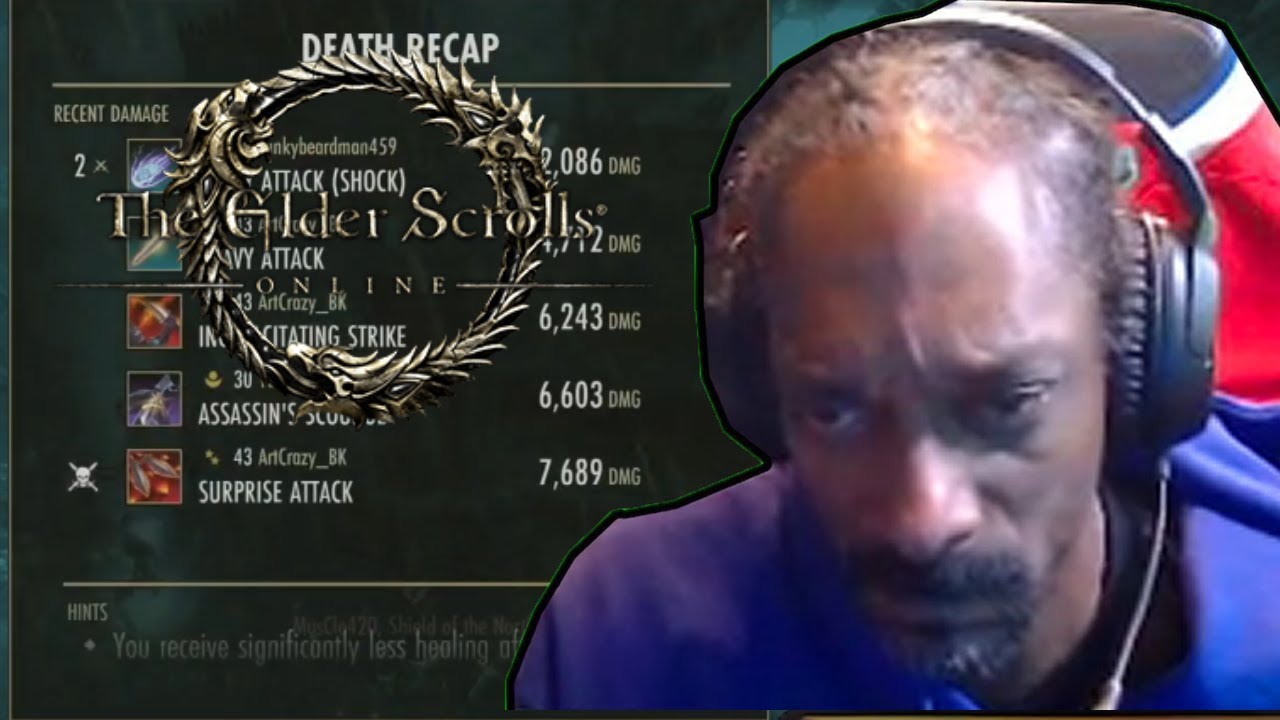 SNOOP DOGG Tries ESO PVP (Snoop Dogg Rage Quit) - YouTube