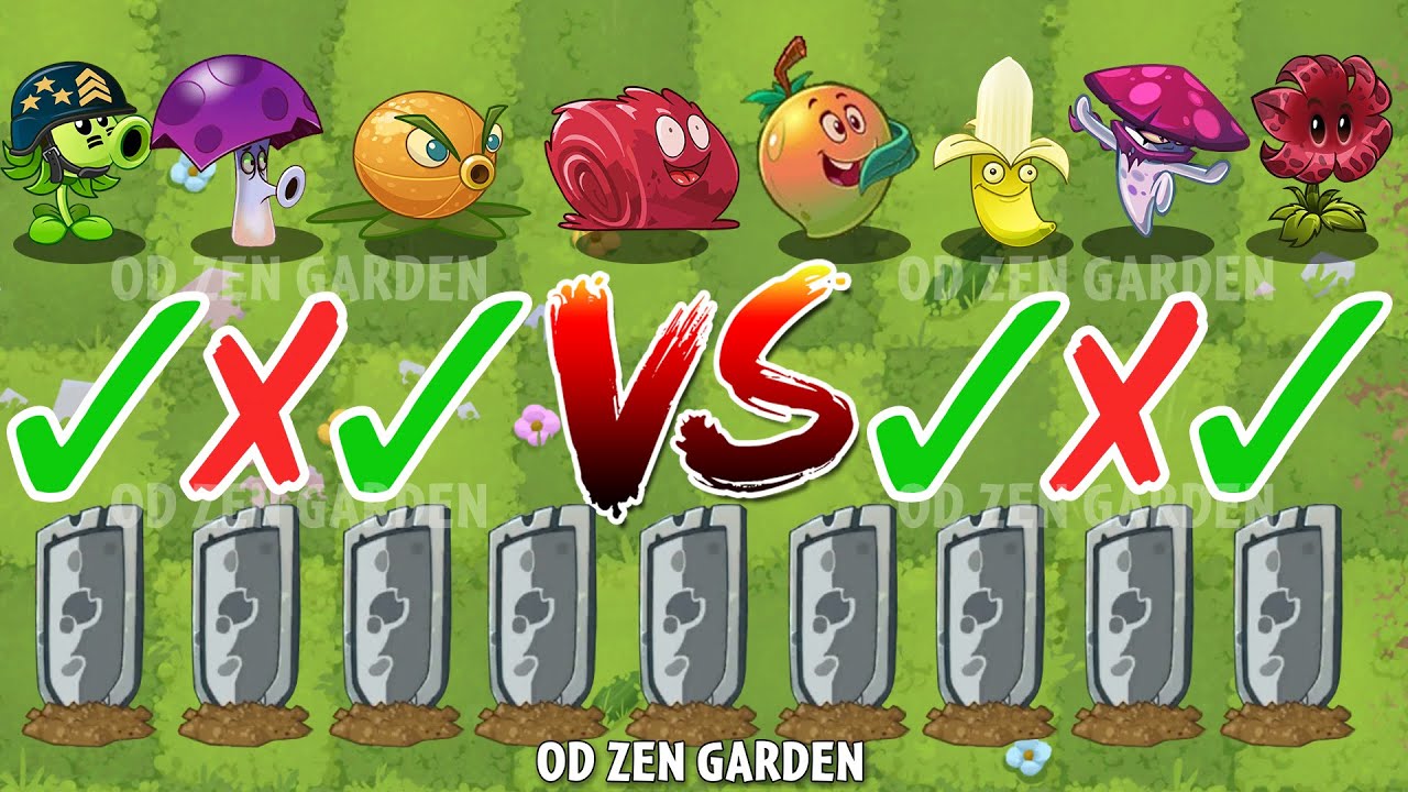 Plants vs Zombies 2 - All Plants Power Up Vs 40 Guard Heavy Shield ...