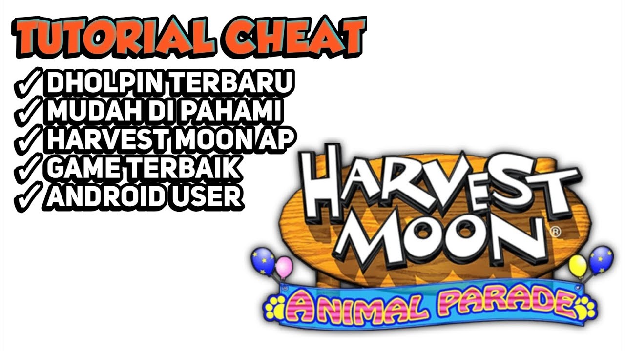 Cara Cheat Harvest Moon: Animal Parade di Dolphin Emulator - Easy Tutorial - YouTube
