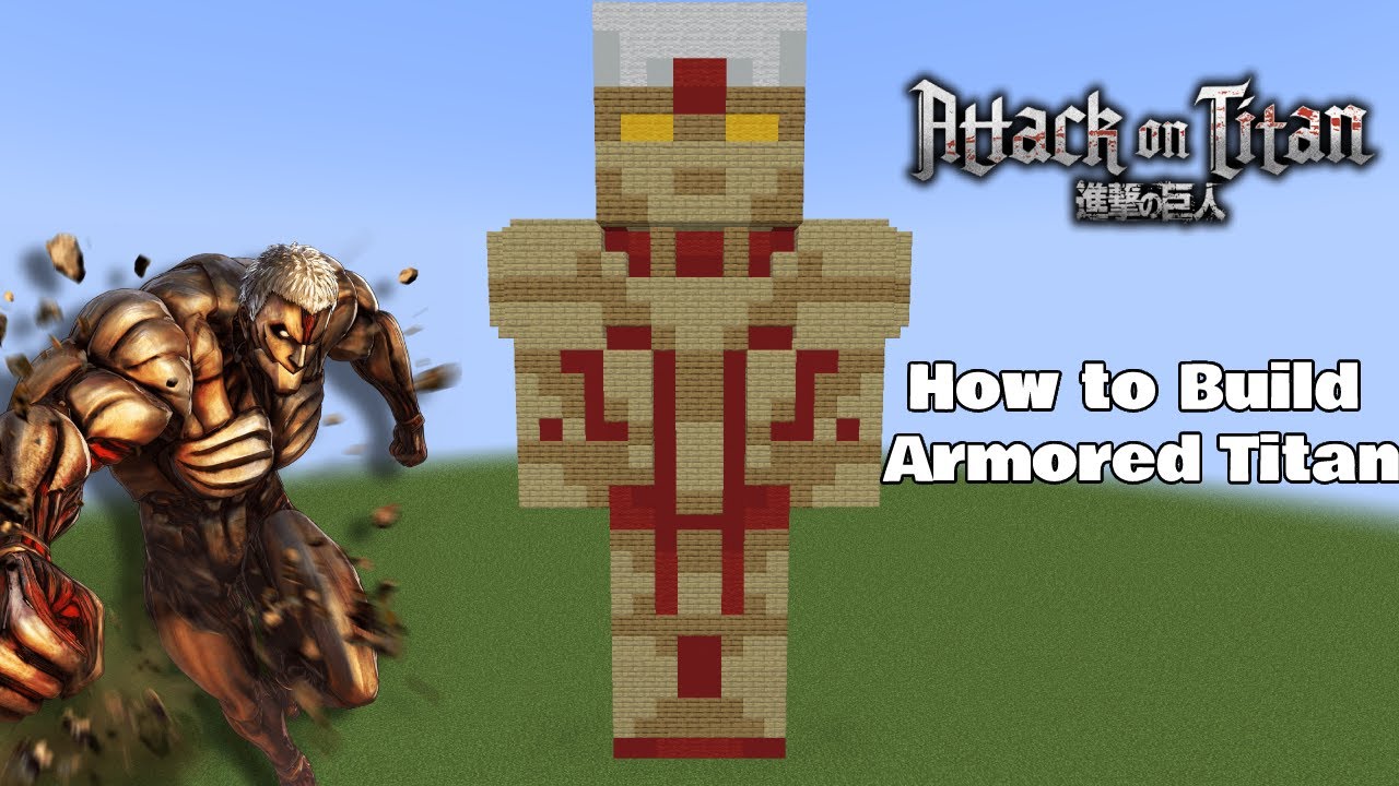 Minecraft | How To Build a Armored Titan Statue From (Attack on Titan ...