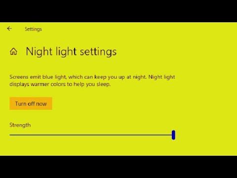 How to Enable Night Light in Windows 10 Laptop and PC - YouTube