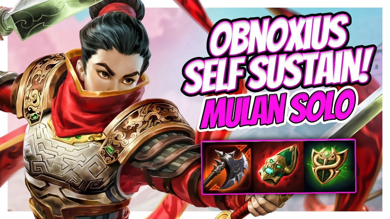 LIFESTEAL BUILD ON MULAN SOLO! - Smite Mulan solo - YouTube