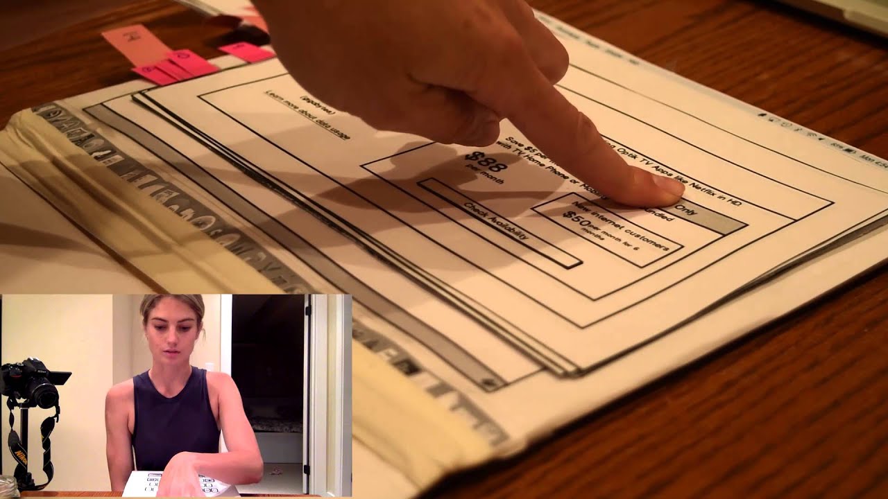 Paper Prototype Testing - Low Fidelity - YouTube