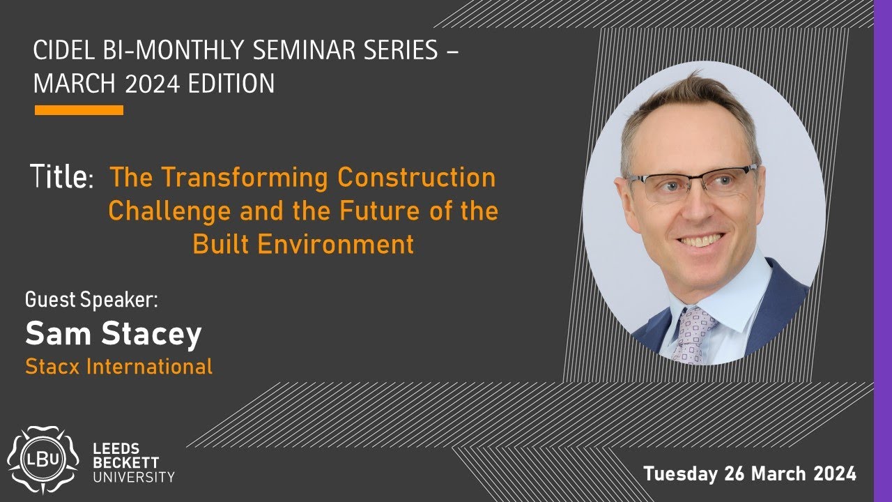 CIDEL Bi Monthly Research Seminar Mar 2024 Sam Stacey - YouTube