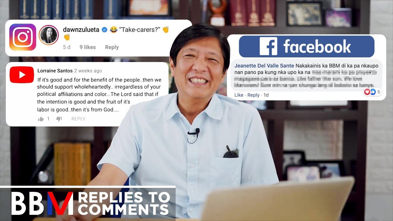 BBM VLOG #83: BBM Answers Your Comments | Bongbong Marcos - YouTube