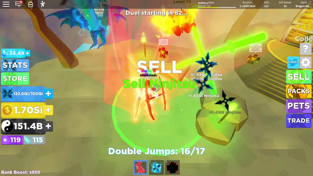 Ninja Legends Gameplay 12/01/20 - YouTube