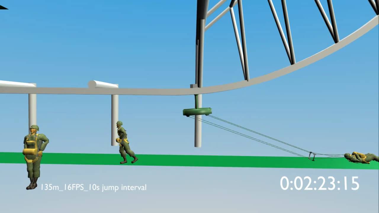 Blender 2.49b Paratrooper Training Facility - YouTube