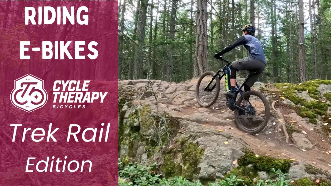 What's it like riding the Trek Rail Electric Mountain Bike? - YouTube