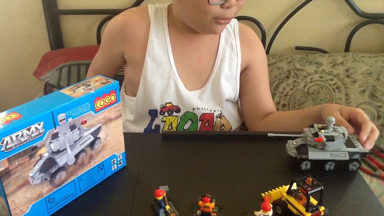 COGO army action LEGO ( unboxing, assembling and playing ) - YouTube