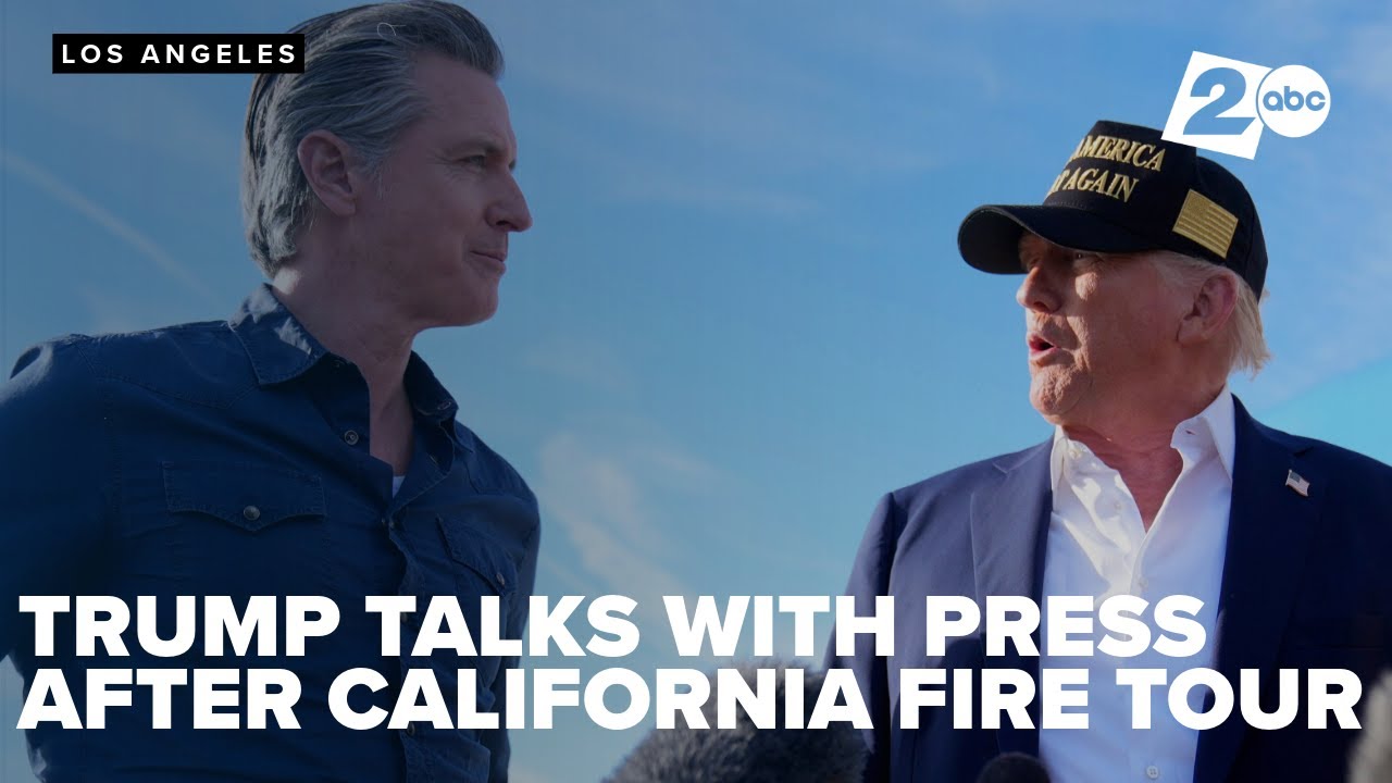 President Trump talks with members of the White House press pool after ...