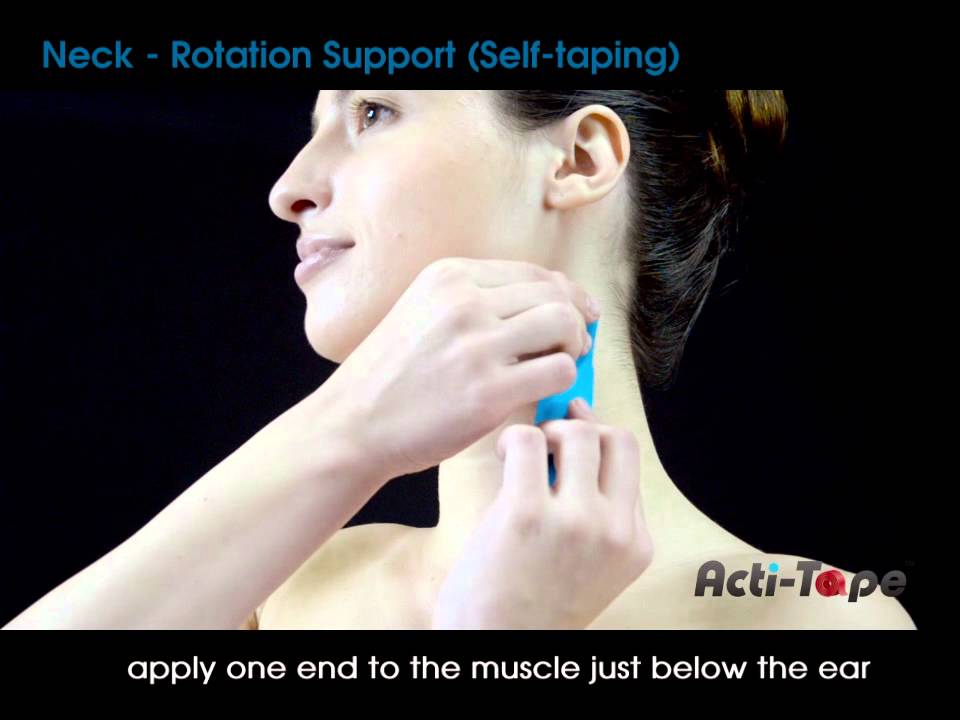 Acti-Tape - Neck - Rotation Support (Self-taping) - YouTube