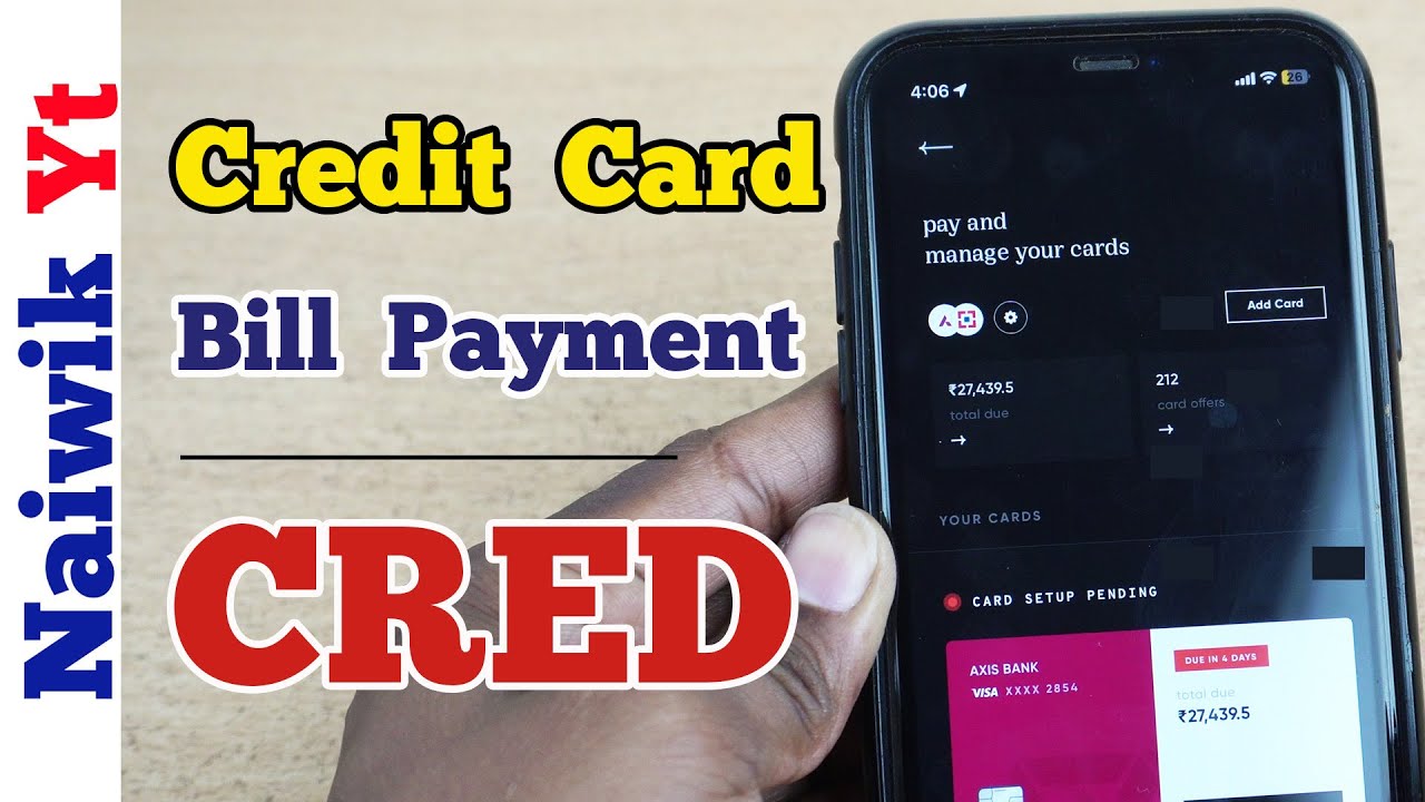 How to make Credit card Bill payment with CRED - YouTube