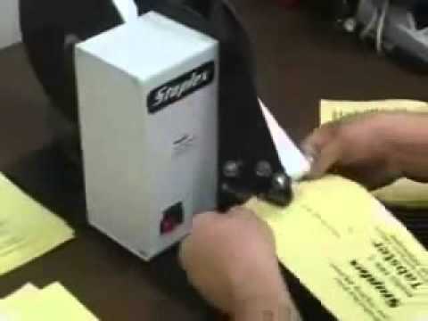 Staplex Tabster TBS-1 - YouTube
