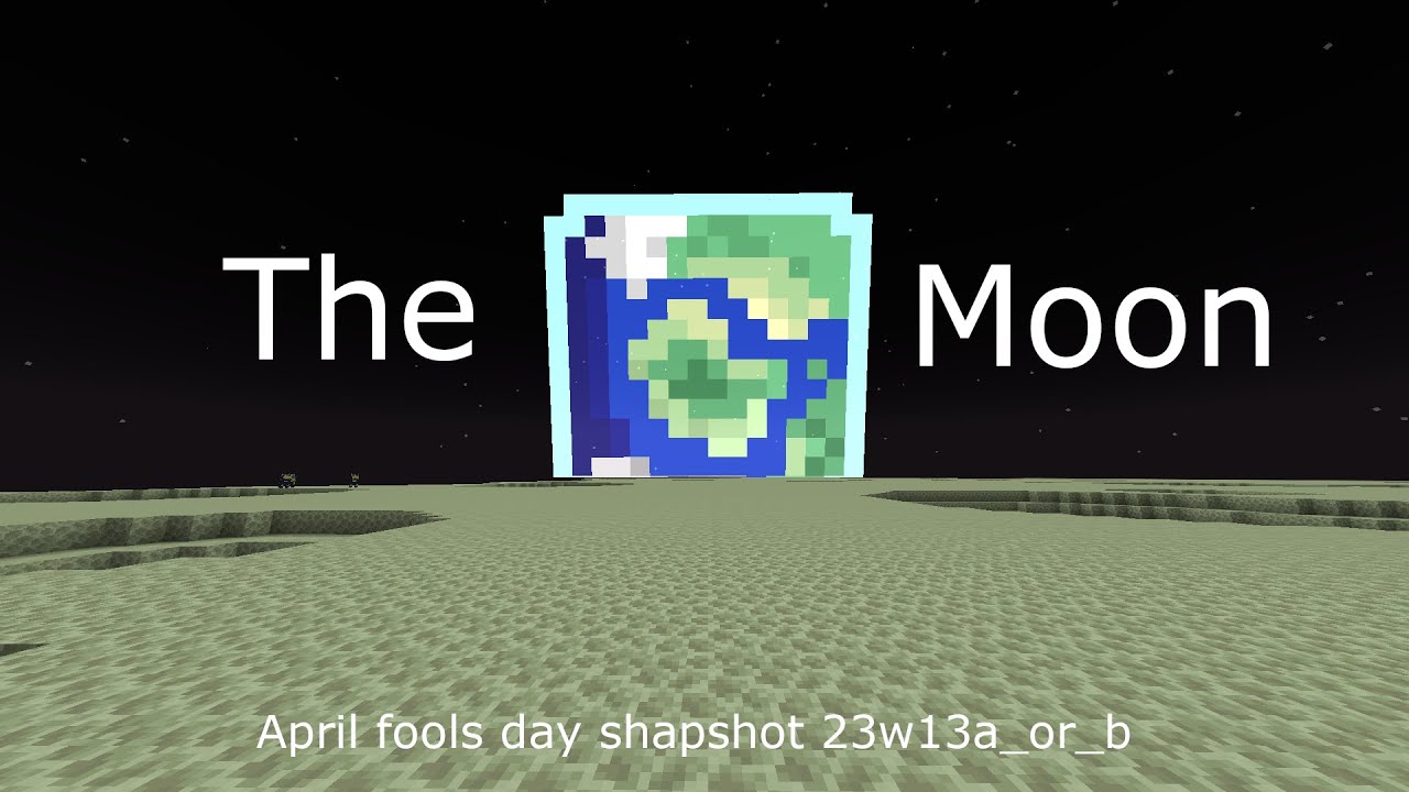 The Moon in Minecraft |April fools update - YouTube