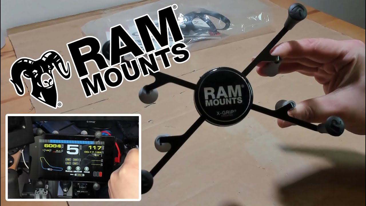 RAM MOUNTS X-Grip Cradle [REVIEW] Mounting a tablet to my sim rig ...