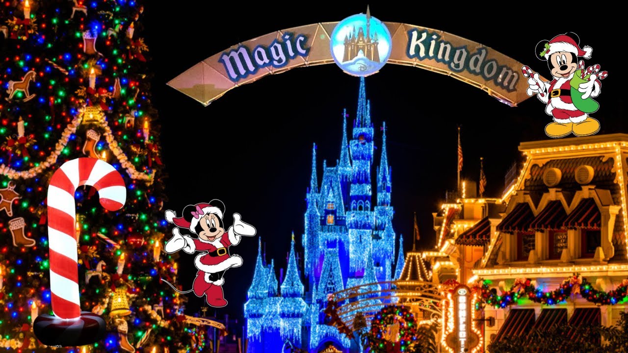 Walk thru Magic Kingdom During MVMCP #disneychristmas #disney # ...