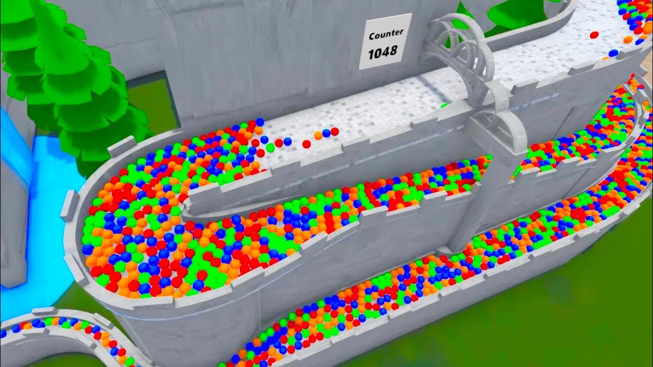 4000 Marbles RaceWhich color is the top marble? Castle Chaos ...