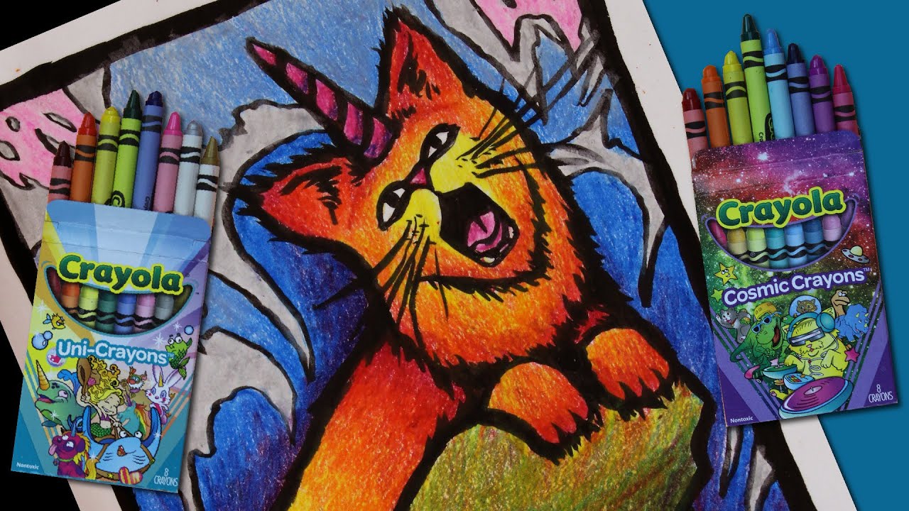 Themed CRAYOLA Crayons??? Uni and Cosmic Edition - YouTube