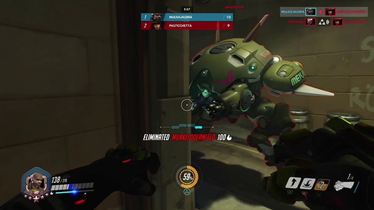 Overwatch: Doomfist DM Win (200 ping series) - YouTube