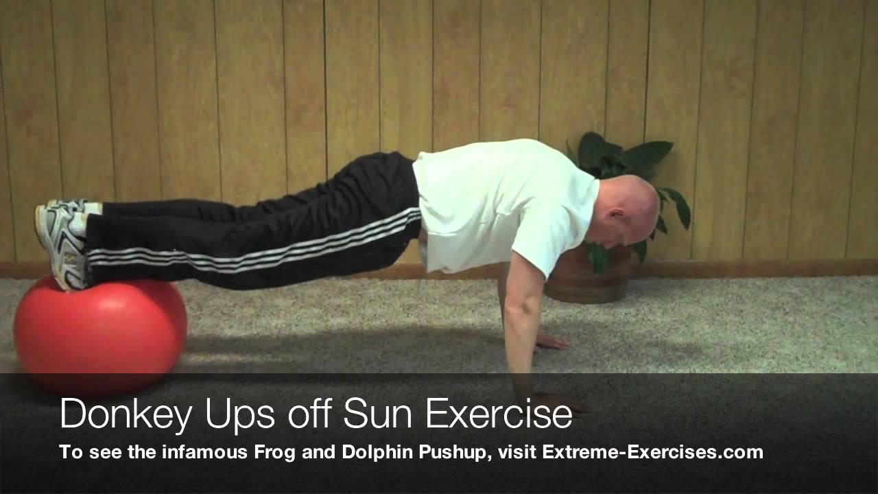 Donkey Ups off Sun Exercise-CRAZY & INTENSE exercise - YouTube