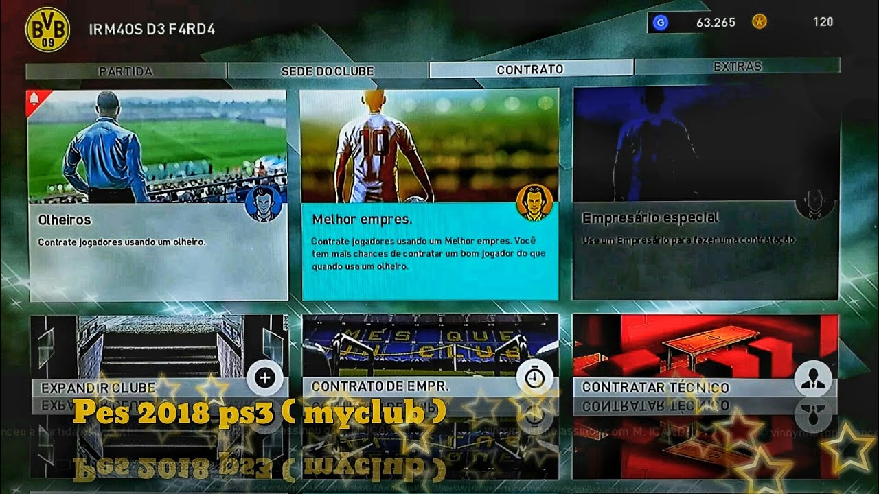 Pes 18 ps3 - Atualização: 04/01/2018 - cadê o empresário especial ...