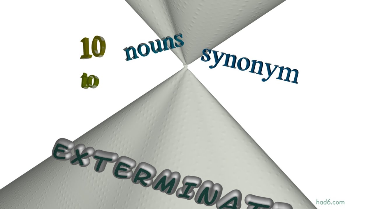 extermination - 10 nouns which are synonym to extermination (sentence ...