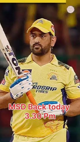 CSK Vs Dc Match/ MSd Back - YouTube