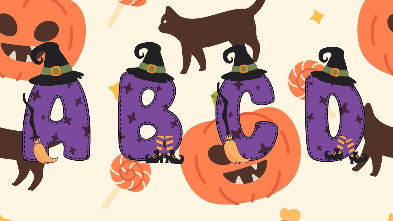 The Spooky ABC Song | Halloween Alphabet Learning for Children | Sing ...