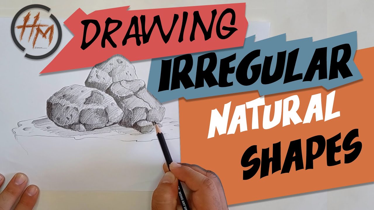 DRAWING IRREGULAR NATURAL SHAPES #art #shape #artist #drawing #how ...