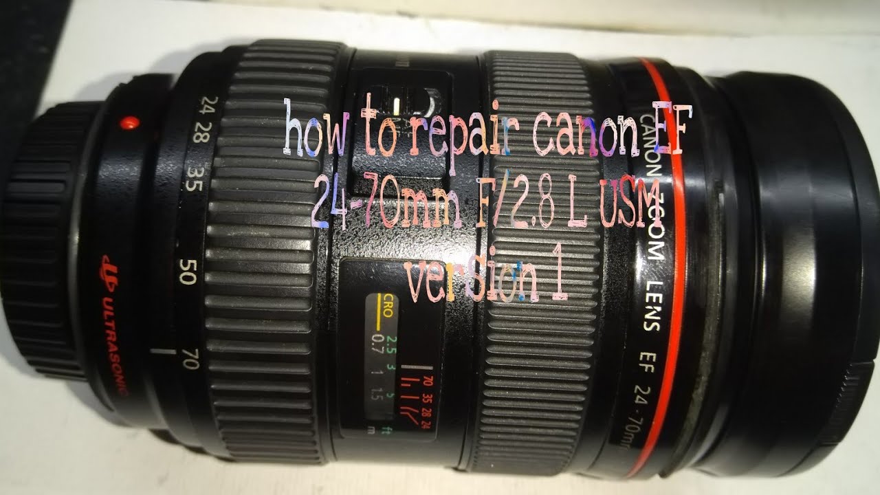 how to fix lens canon 24_70mm 2.8 close aperture and error 01 problem ...