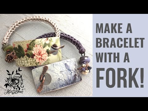 Lucet Braiding! Learn to braid leather cord with a fork. - YouTube