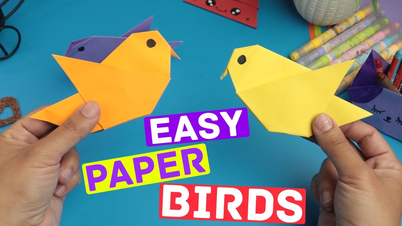 Easy Paper Birds | DIY Paper toys | Easy Paper Craft #diy #origami # ...